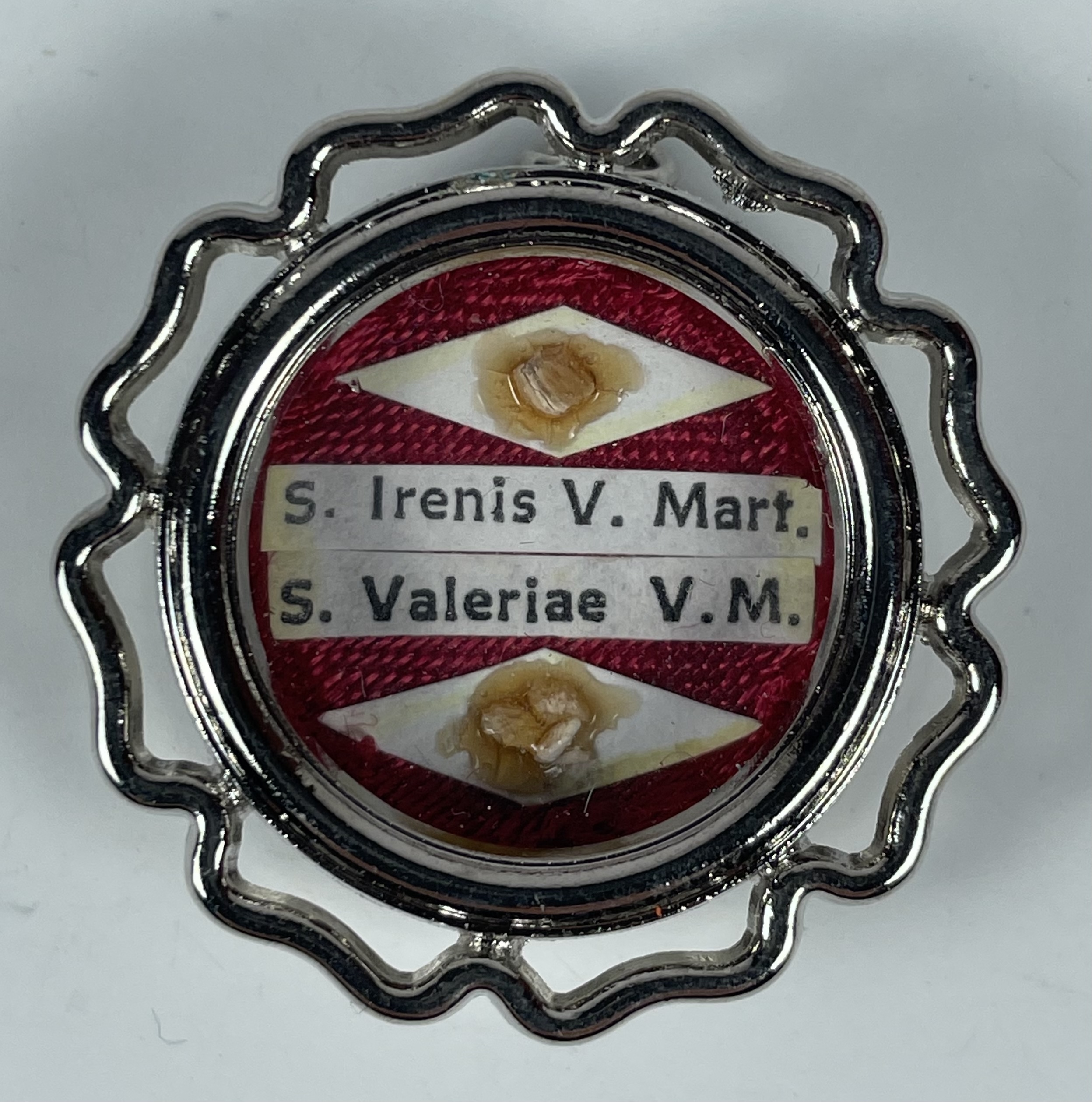 Vatican Reliquary theca with relics of 2 Martyr Saints: Saint Irene of ...